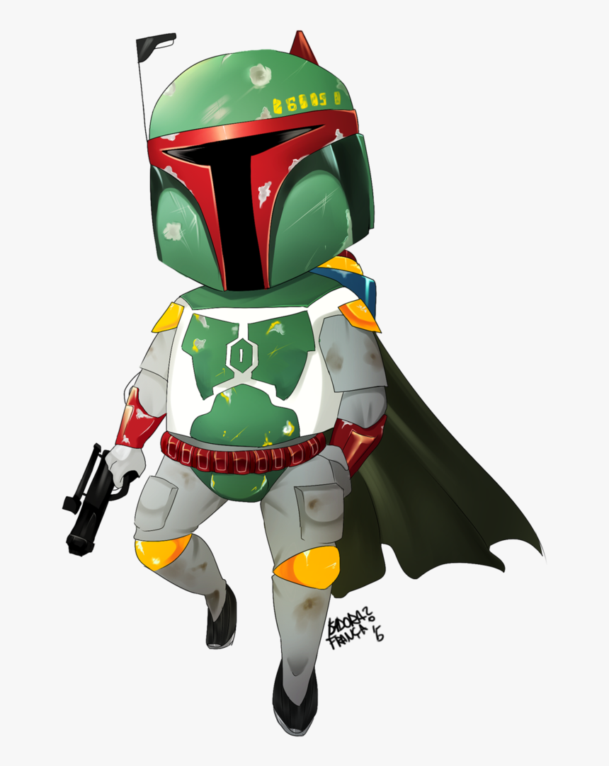 Star Wars Boba Fett By Isaddes - Boba Fett Cartoon Png, Transparent Png ...