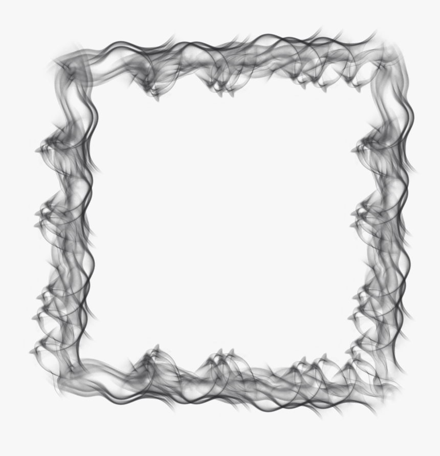 Smoke Ink Border Box Png And Psd - Smoke Border Transparent, Png ...