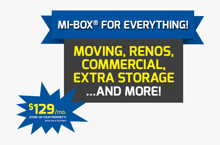 Portable Storage Container Promotion - Graphics, HD Png Download ...