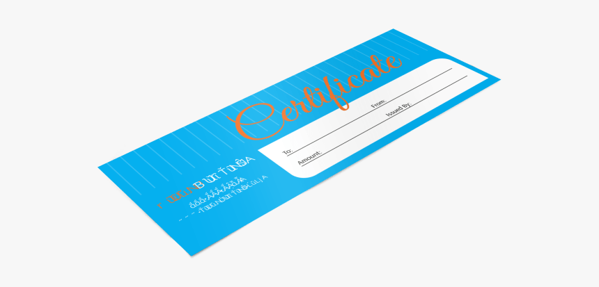 Hilton Clothing Gift Certificate Template Preview - Graphic Design, HD ...