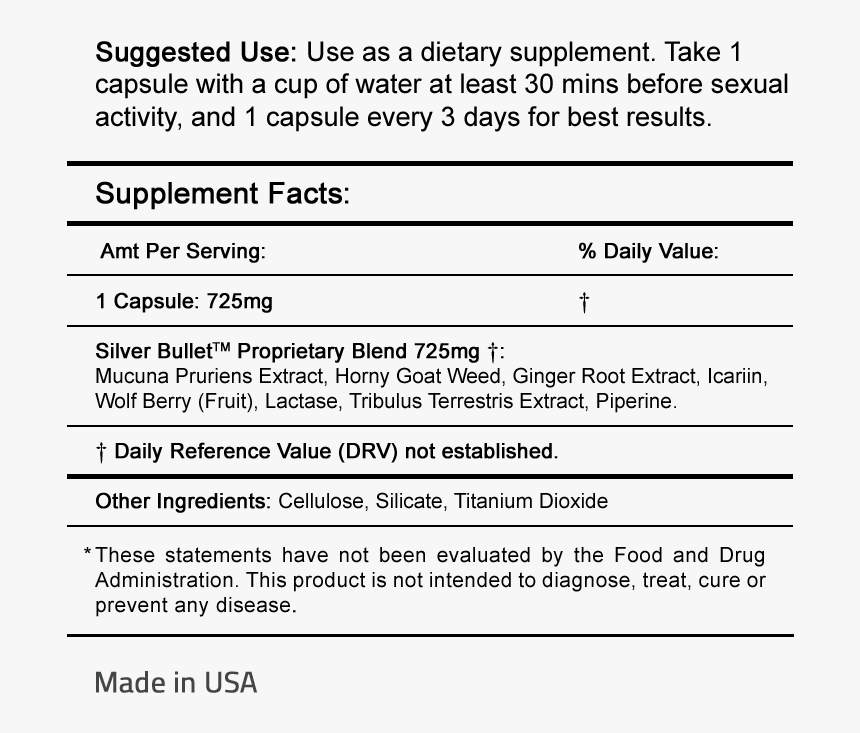 Silver Bullet Roots Ingredients, HD Png Download , Transparent Png ...