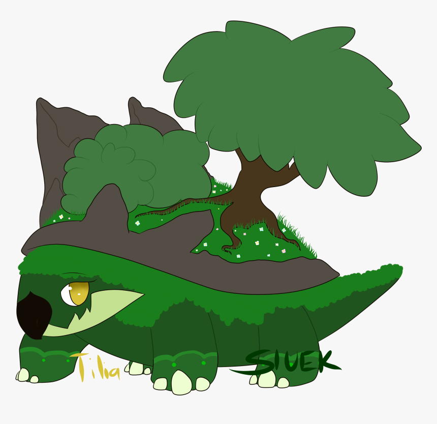 Torterra - Cartoon, HD Png Download , Transparent Png Image - PNGitem