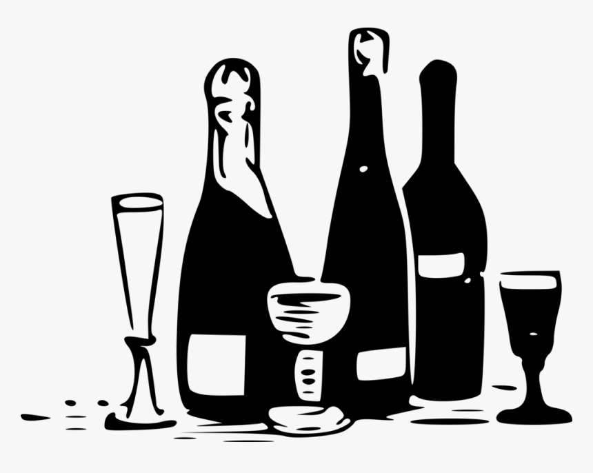 Beer Bottle,champagne,alcohol - Alkohol Clipart, HD Png Download ...