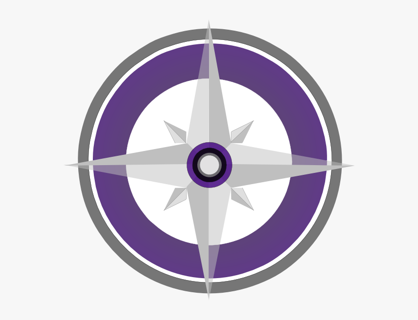 Purple Compass Rose Final Clip Art, HD Png Download , Transparent Png ...