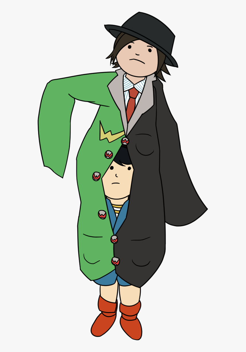 Neckbeard Drawing Trench Coat, HD Png Download , Transparent Png Image ...