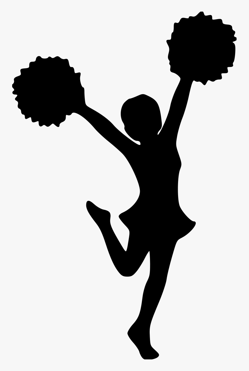 Transparent Cheerleader Silhouette Png, Png Download , Transparent Png ...