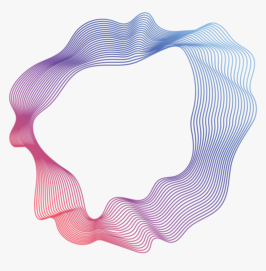 Red Blue Round Wave, HD Png Download , Transparent Png Image - PNGitem