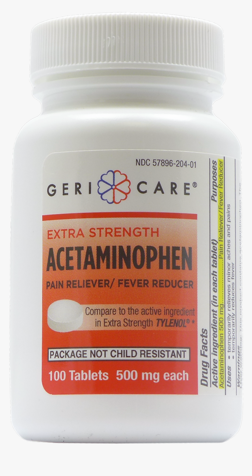 Acetaminophen Tabs 500mg, HD Png Download , Transparent Png Image - PNGitem