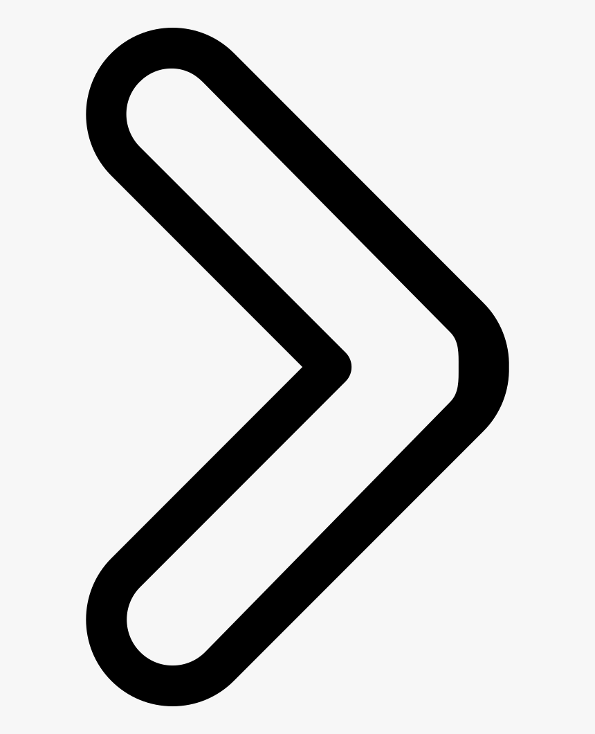 Right Arrow Angle Outline Comments, HD Png Download , Transparent Png ...