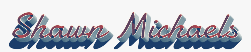 Shawn Michaels 3d Letter Png Name, Transparent Png , Transparent Png ...