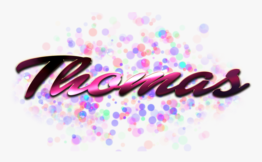 Thomas Name Logo Bokeh Png, Transparent Png , Transparent Png Image ...
