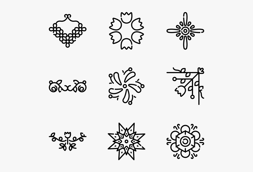 Black Floral Design Png, Transparent Png , Transparent Png Image - PNGitem