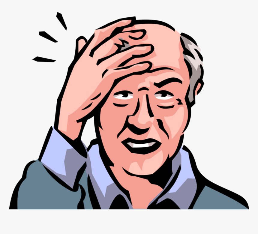 Vector Illustration Of Retired Elderly Senior Citizen, HD Png Download ...