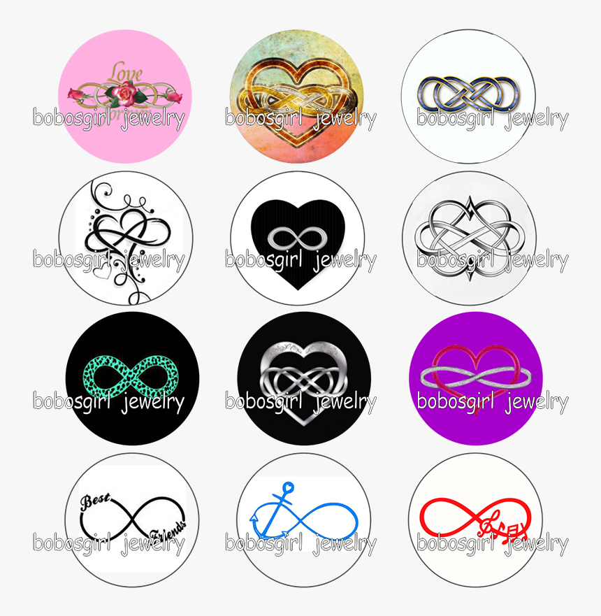 Jpg Free Stock Infinity Love Best Friends Glass Button, HD Png Download ...