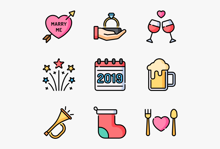 New Year Icon Png, Transparent Png , Transparent Png Image - PNGitem