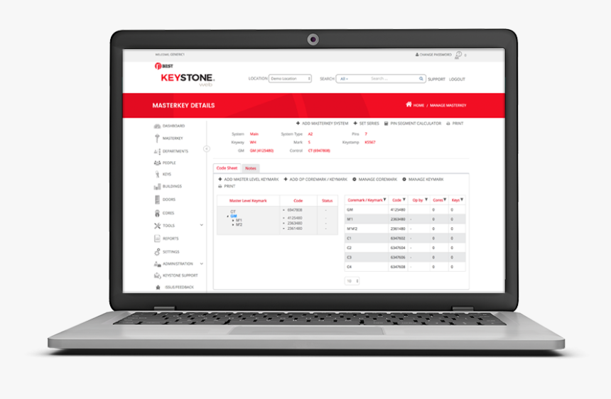 Keystone Web Demo Masterkey, HD Png Download , Transparent Png Image ...