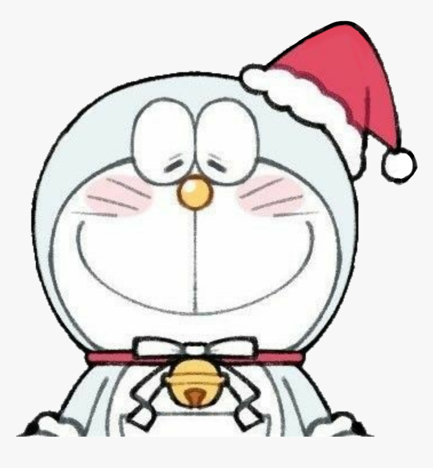 #cute #doraemon #santa #merrychristmas, HD Png Download , Transparent ...
