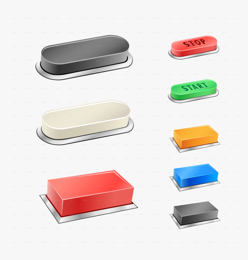 3d Buttons Png, Transparent Png , Transparent Png Image - PNGitem