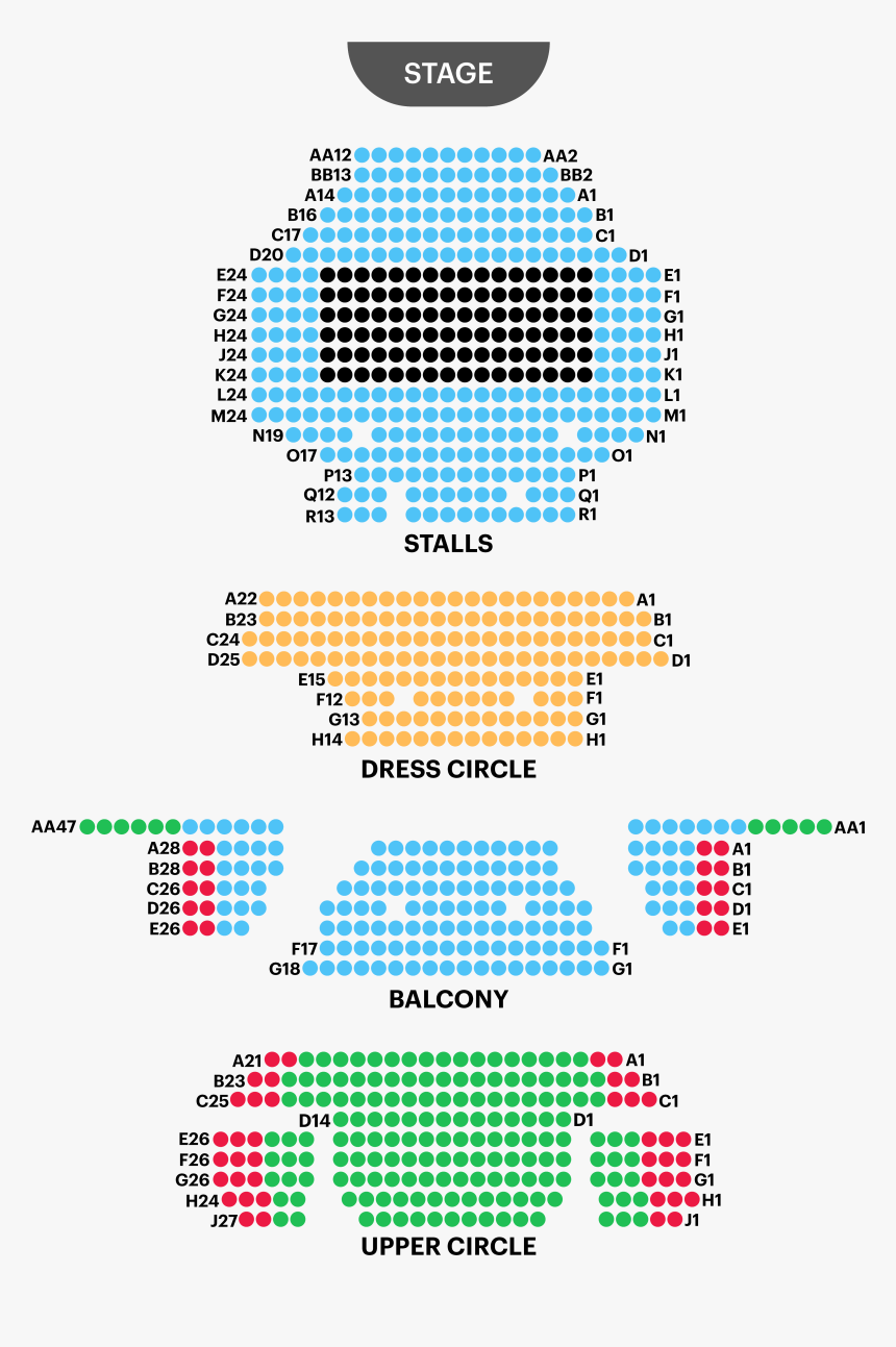 Lyric Theatre Seating Map, HD Png Download , Transparent Png Image ...