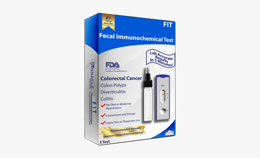 At Home Fit Colon Cancer Test Kit Class, HD Png Download , Transparent ...