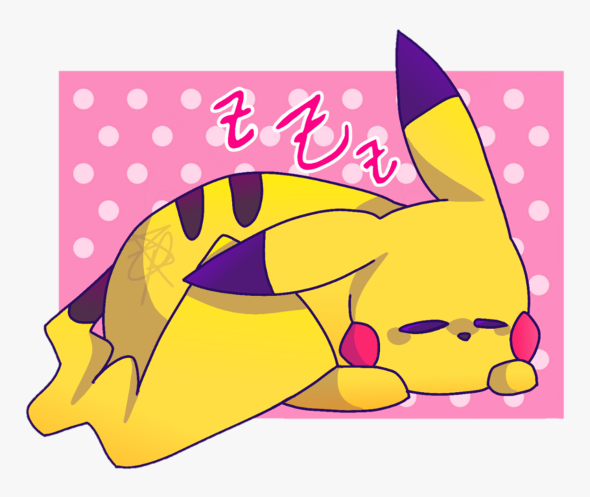 Sleepy Pikachu By Zannbie, HD Png Download , Transparent Png Image ...