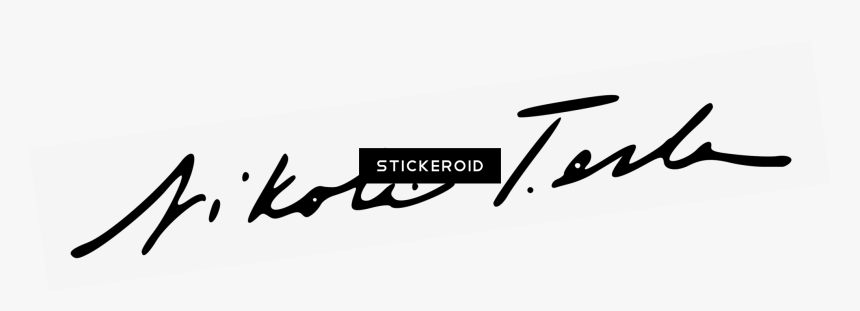 Nikola Tesla Signature, HD Png Download , Transparent Png Image - PNGitem
