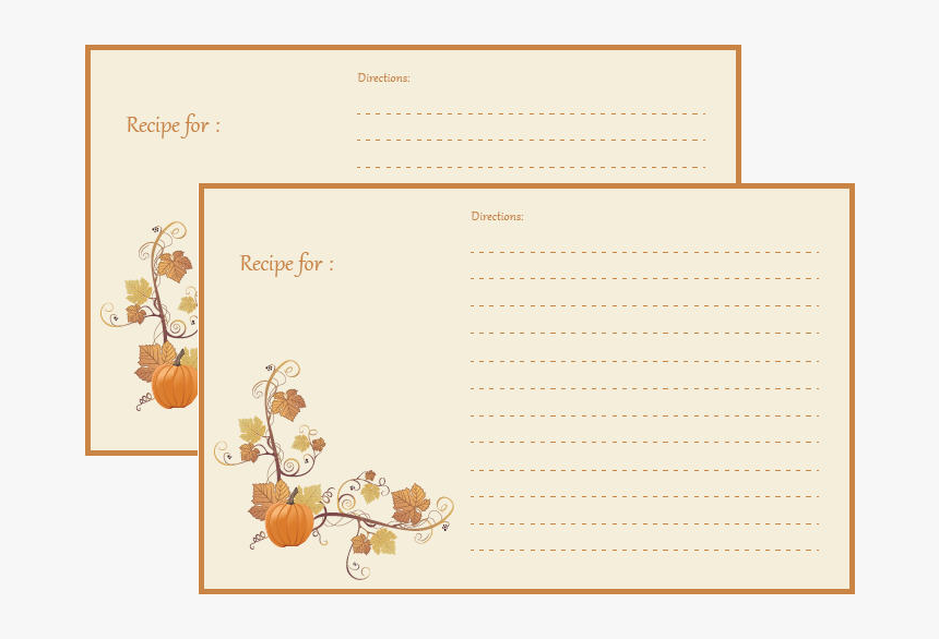 Recipe Card Png, Transparent Png , Transparent Png Image - PNGitem