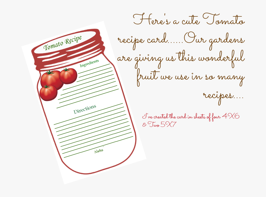 Recipe Card Png, Transparent Png , Transparent Png Image - PNGitem