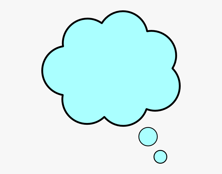 Blue Thought Bubble Png