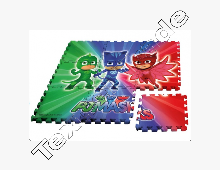 Pj Masks Foam Puzzle /mat, HD Png Download , Transparent Png Image ...