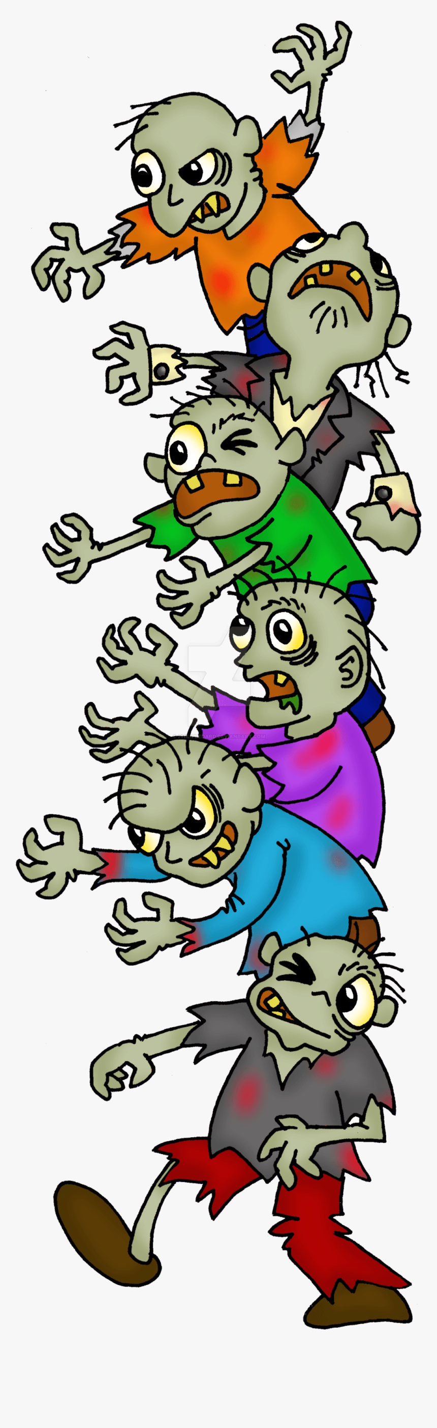 Zombie Border By Philipbedard, HD Png Download , Transparent Png Image ...