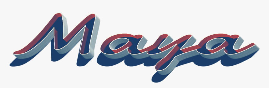 Maya 3d Letter Png Name, Transparent Png , Transparent Png Image - PNGitem