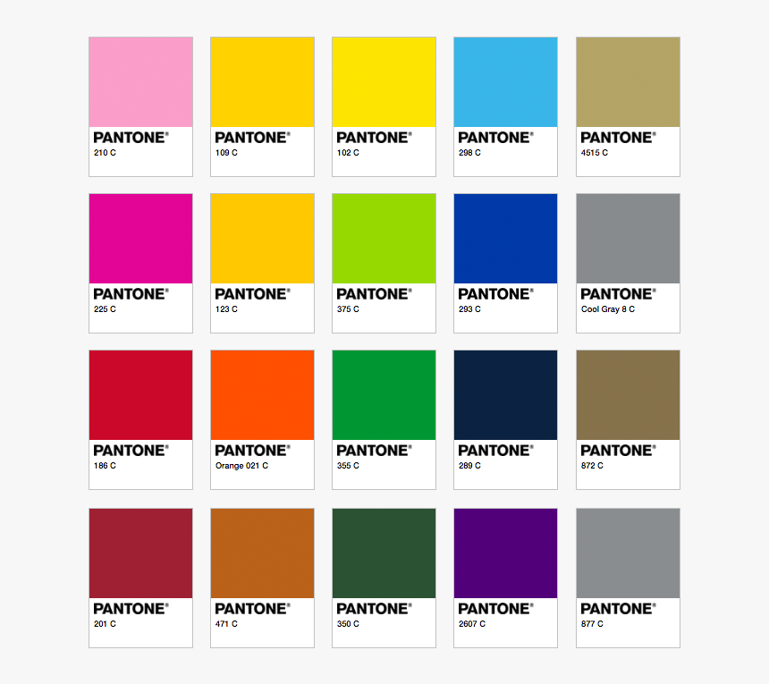 Pantone Chart Updated, HD Png Download , Transparent Png Image - PNGitem