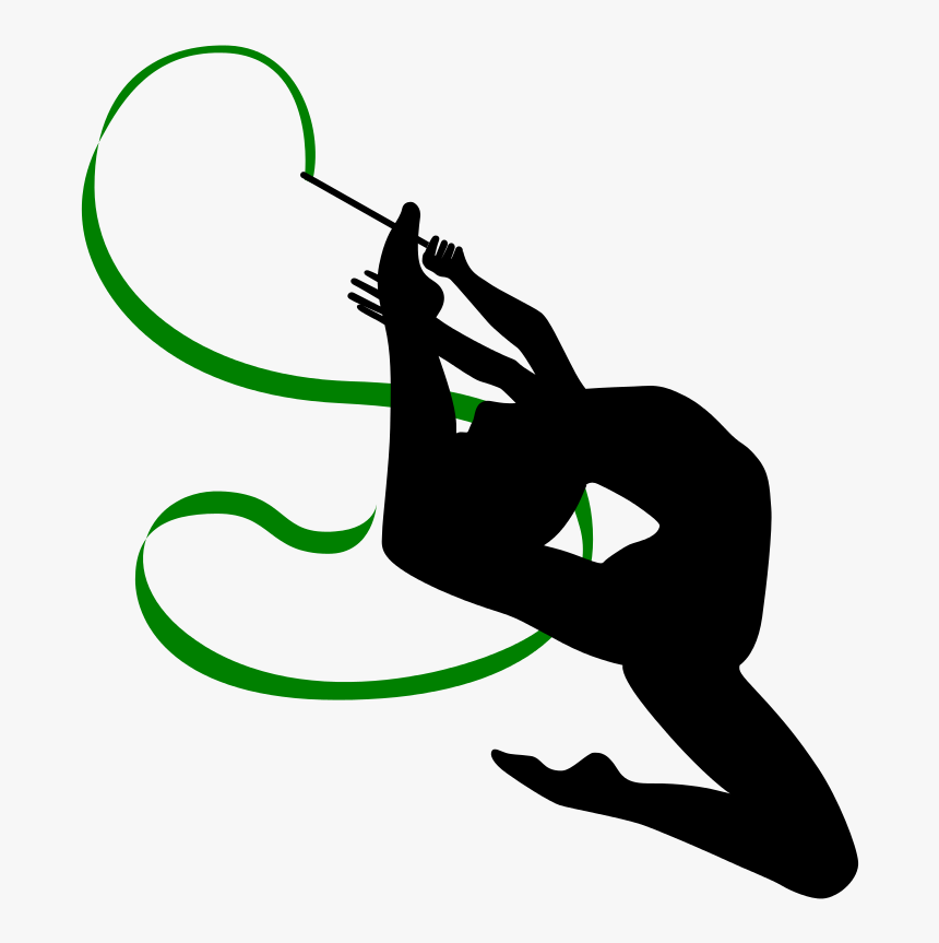 Rhythmic Gymnastics With Ribbon - Rhythmic Gymnastics Clip Art, HD Png ...