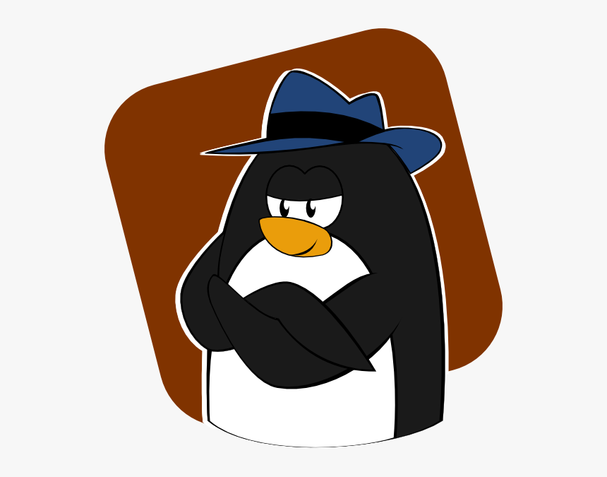Gangster Penguin Svg Clip Arts - Fedora Linux Penguin, HD Png Download ...