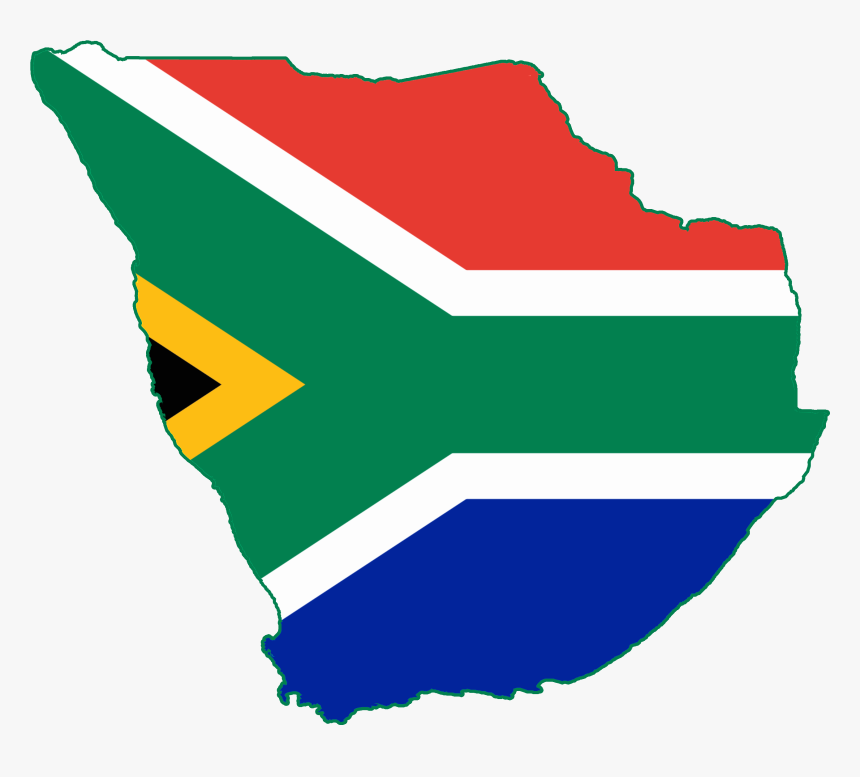 Flag Map Of Greater South Africa - South Africa Flag Map, HD Png ...