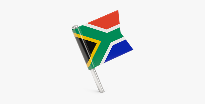 Square Flag Pin - Icon South Africa Flag Png, Transparent Png ...