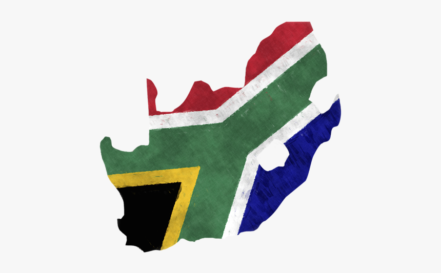 Map Of South Africa With Flag, HD Png Download , Transparent Png Image ...