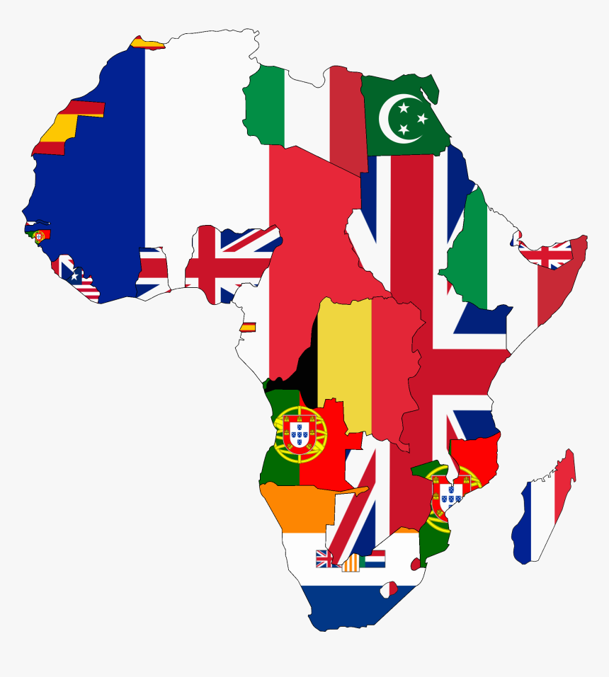 Africa Clipart Imperialism - Scramble For Africa Flags, HD Png Download ...