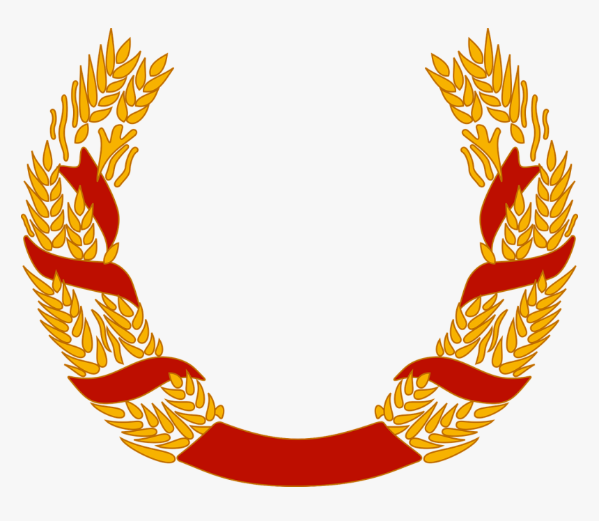 Corn Wheat Wreath Free Picture - Flag Of Communist France, HD Png ...