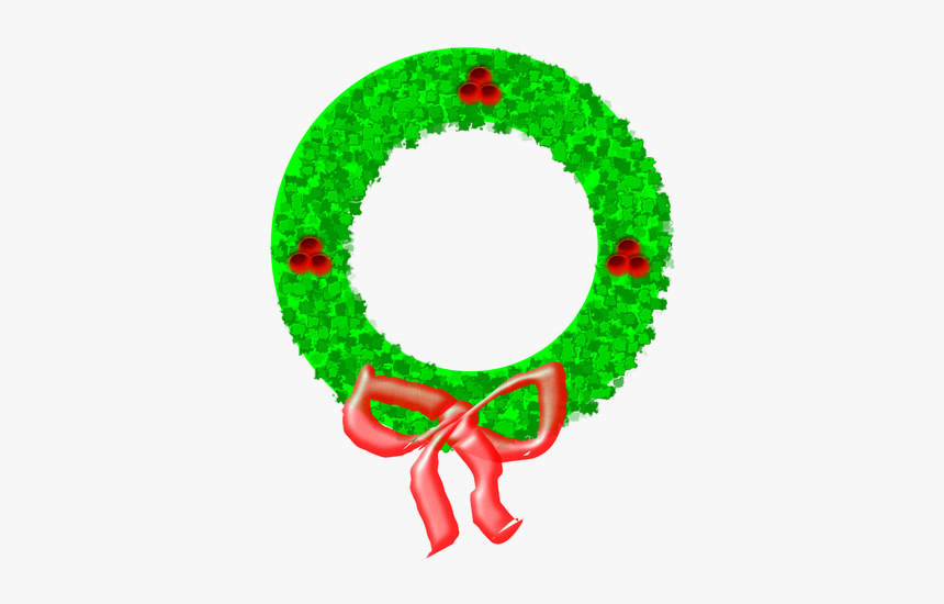 Christmas Wreath Vector Graphics - Clip Art Round Parol, HD Png ...