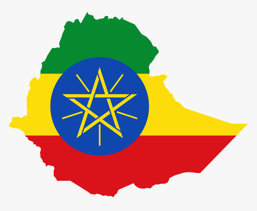 Ethiopia Flag And Map, HD Png Download , Transparent Png Image - PNGitem