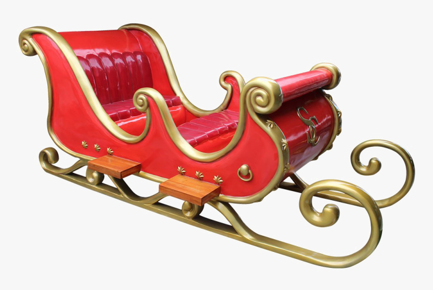 Sled,vehicle,fictional Character,santa Claus - Santas Sleigh Png ...
