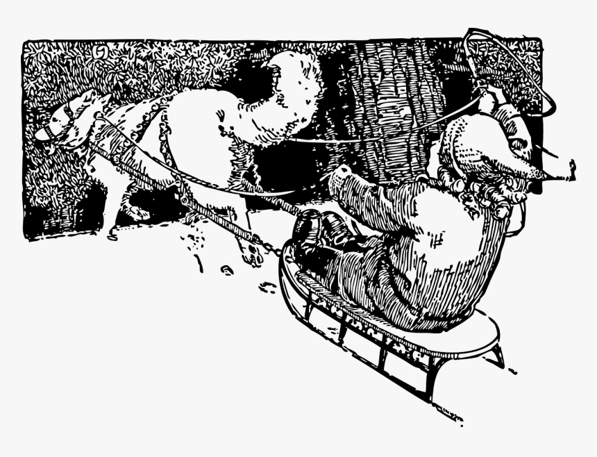 Sled Wolf Clipart, HD Png Download , Transparent Png Image - PNGitem