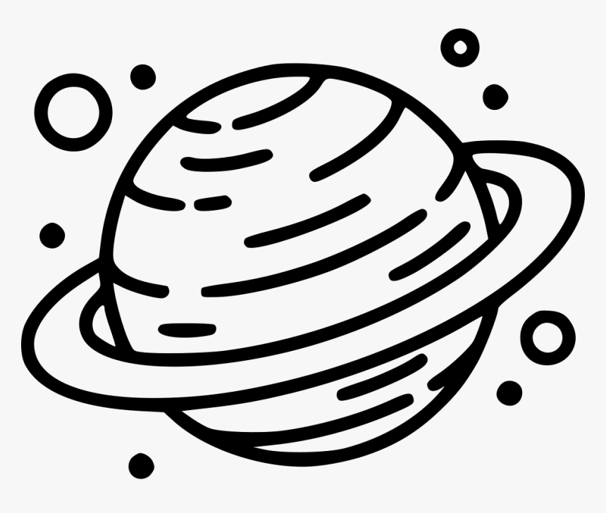 Planet Saturn - Saturn Planet Drawing, HD Png Download , Transparent ...