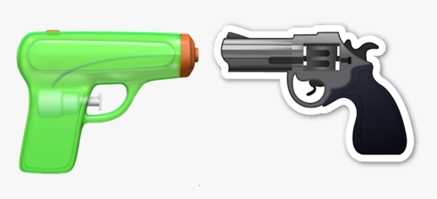 Pistol Vs Gun - Guns Emoji, HD Png Download , Transparent Png Image ...