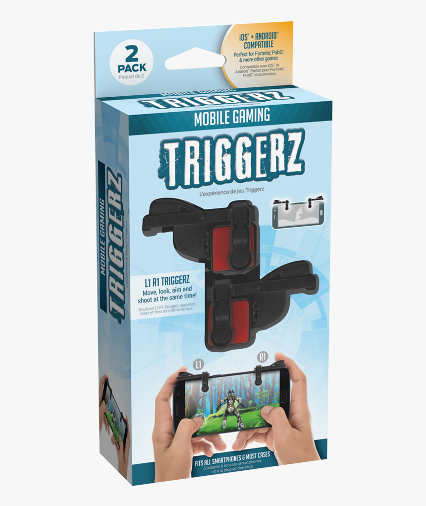 Triggerz Mobile Gaming Trigger Buttons, HD Png Download , Transparent ...