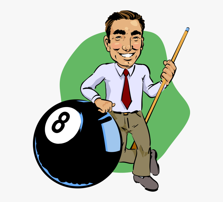 Vector Illustration Of Game Of Pocket Billiards Pool, HD Png Download ...