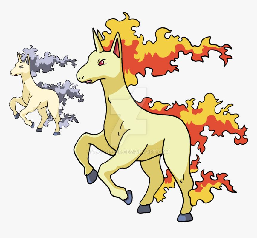 078 - Rapidash - Art V - 2 By Tails19950 - - Evolution, HD Png Download ...