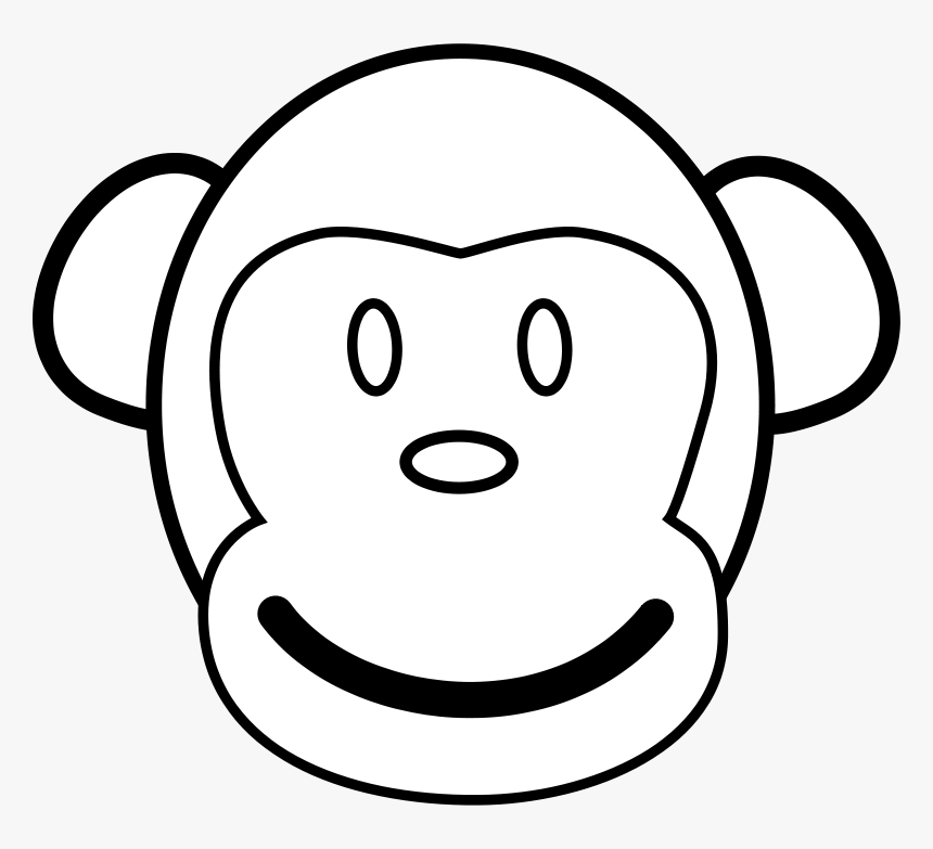 Monkey Clip Art Black And White